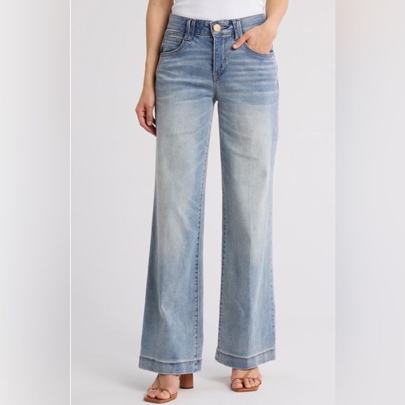 Democracy | Jeans | Democracy Light Blue High Waist Wide Leg Jeans Size ...